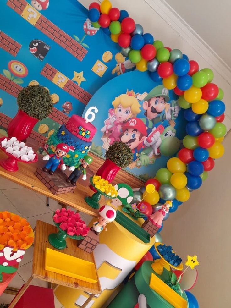 Aluguel Mini Table Mario Bros | Universo Decorado