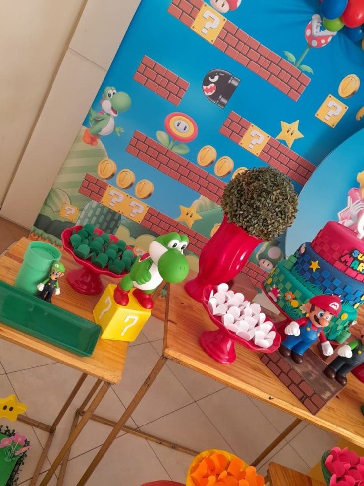 Aluguel Mini Table Mario Bros | Universo Decorado